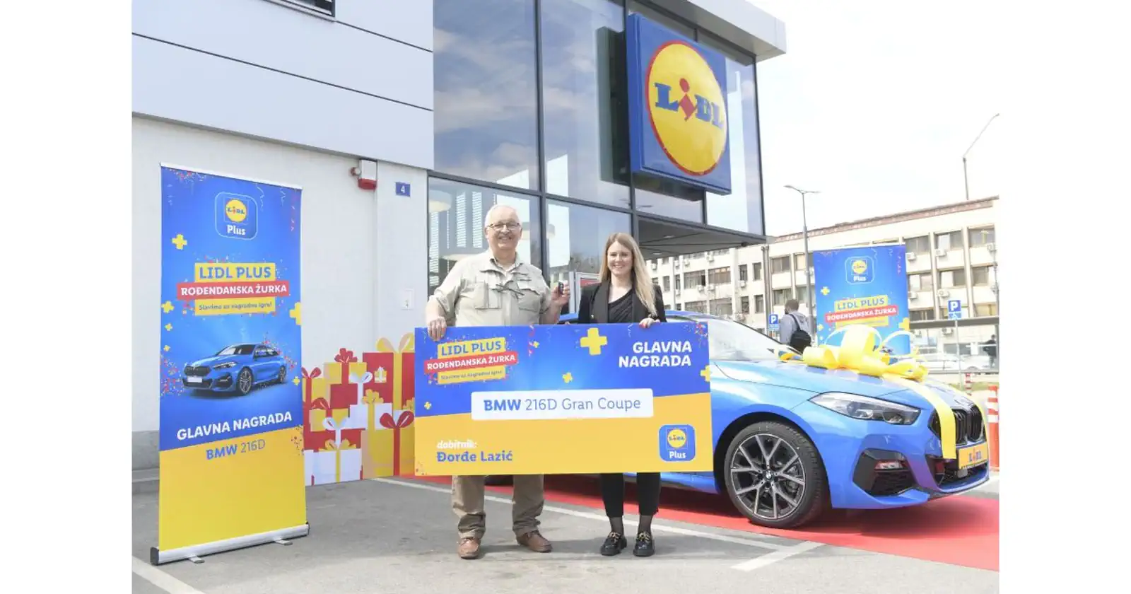 Lidl: Dodeljena glavna nagrada automobil BMW 216D! - Nagradne Igre RS