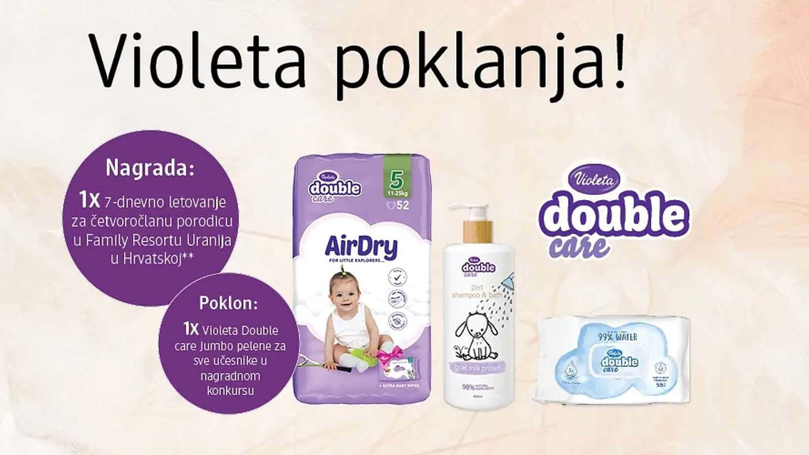 Violeta nagradna igra: Violeta poklanja letovanje - NagradneIgreRS