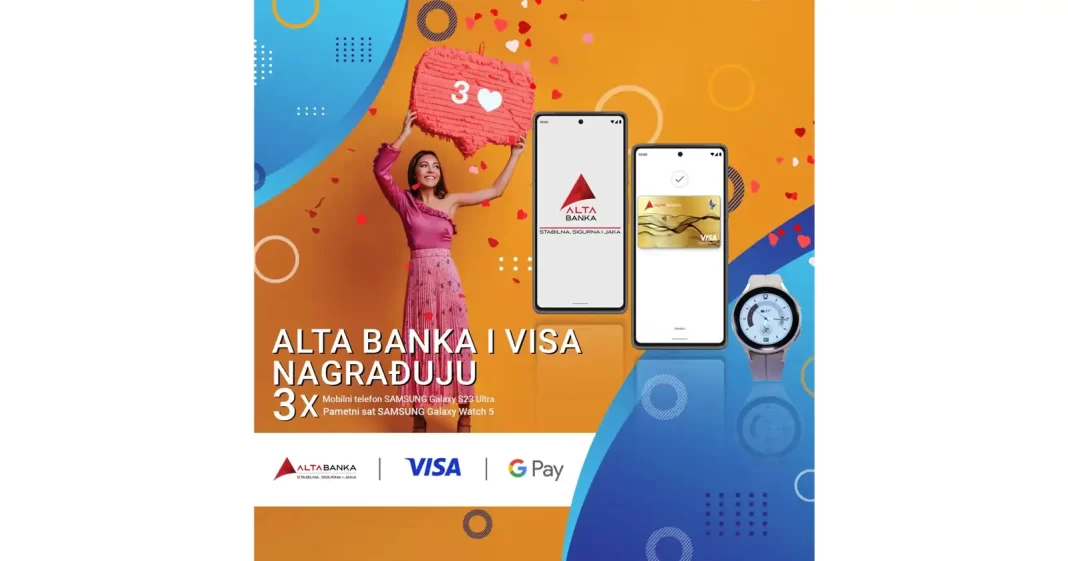 Alta Banka i VISA nagradna igra mobilne telefone i