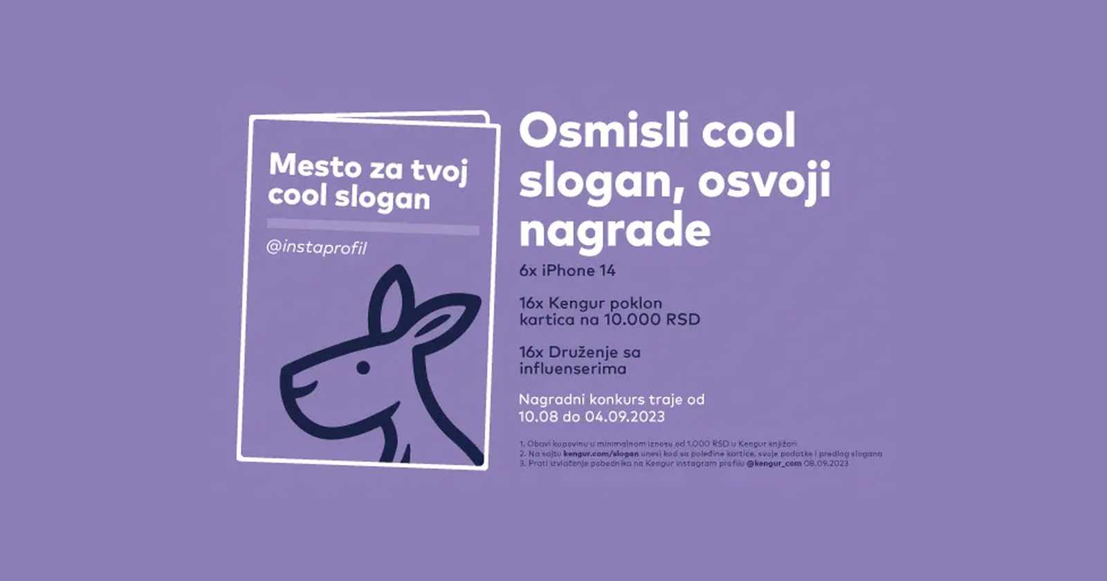 Kengur nagradna igra: Osmisli cool slogan, osvoji nagrade