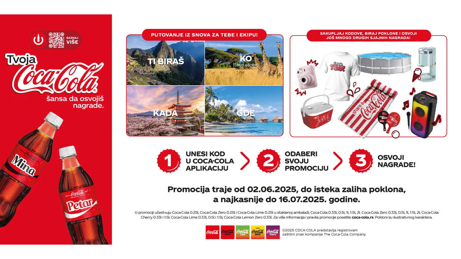 Coca Cola nagradna igra: Osvoji putovanje!
