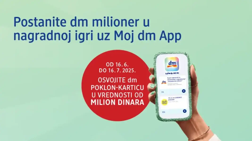 dm nagradna igra 2025: Uz dm aplikaciju postanite dm milioner